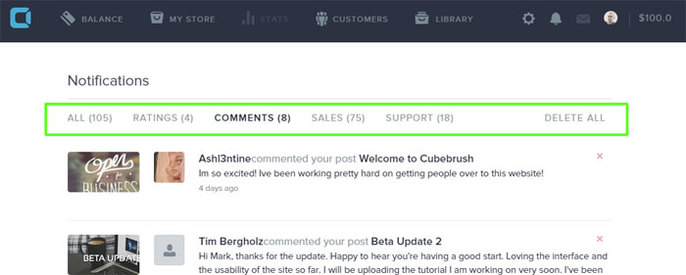 New Features - Cubebrush